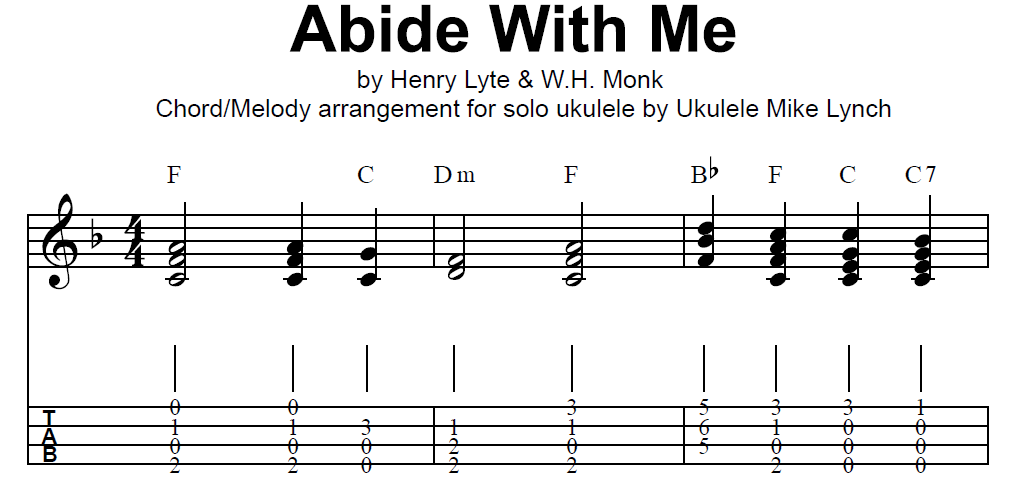 Abide With Me Guitar Chords